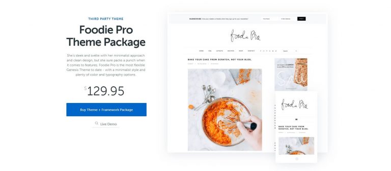 Foodie Pro Theme Review - Blog Savvy Panda
